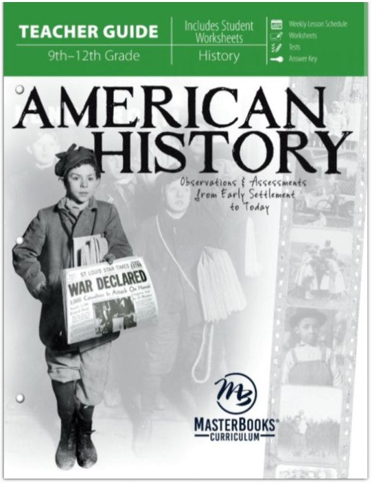 9th - 12th Grade American History (Teacher Guide) - Master Books
