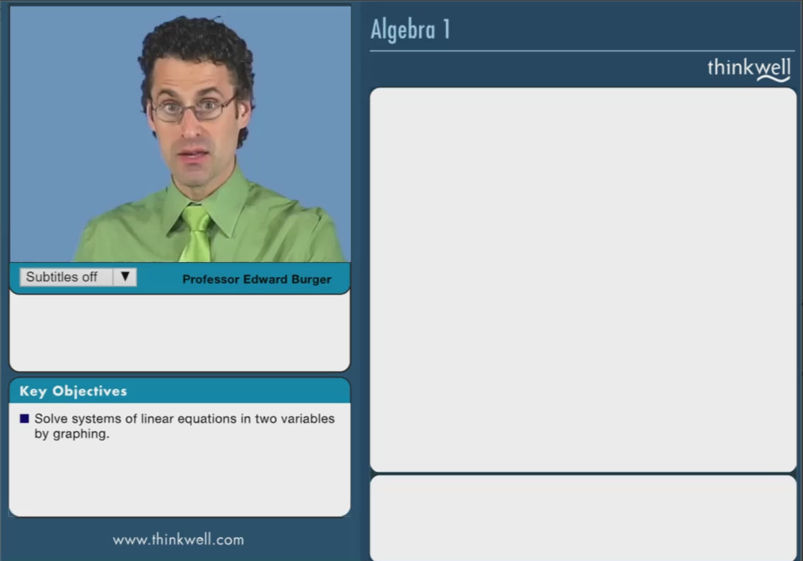 Thinkwell Algebra 1