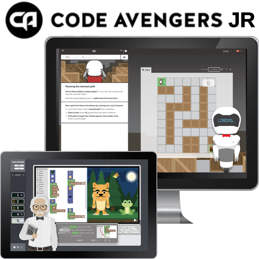 K - 9th Grade Code Avengers JR Computer Science Subscription