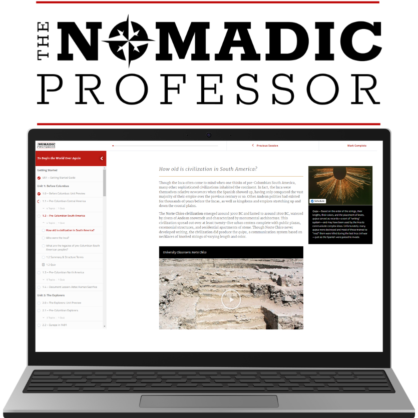 9th - 12th Grade Nomadic Professor Classroom Monthly Subscription